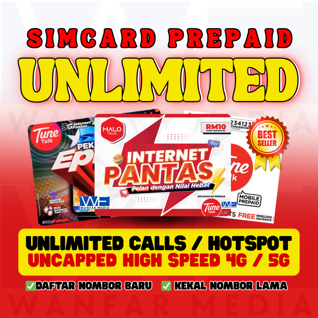 Sim Card Halo Telco Tune Talk – Unlimited Hotspot Data Speed Call