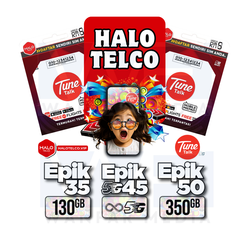 Sim Card Halo Telco Tune Talk – Unlimited Data Speed Call